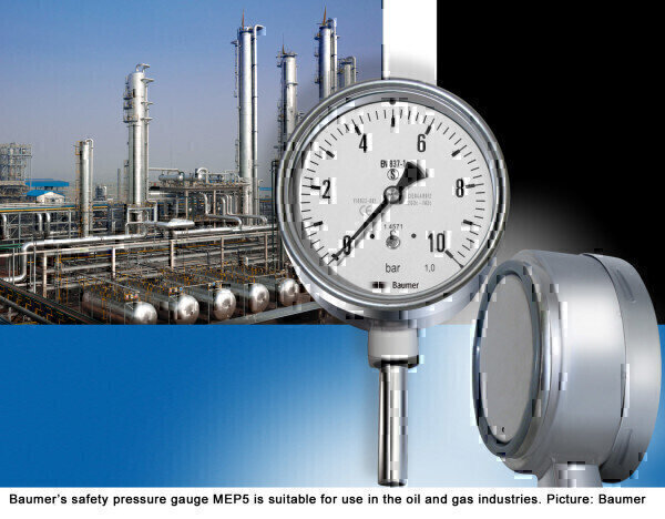 MEP5 Safety Pressure Gauge with Stainless-Steel Connection Petro Online